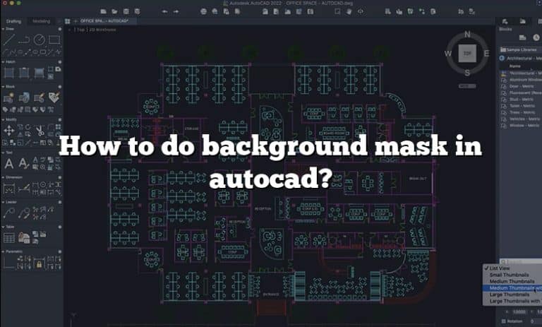 How to do background mask in autocad?