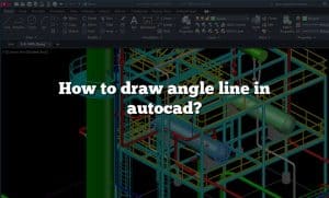 How to draw angle line in autocad?