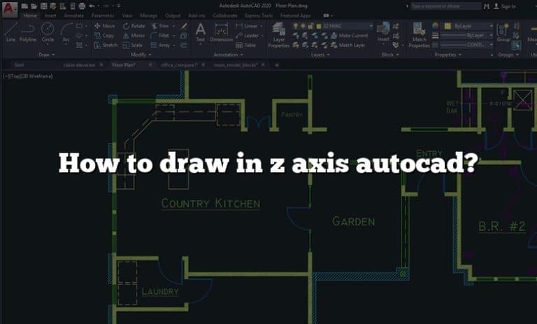 How to draw in z axis autocad?