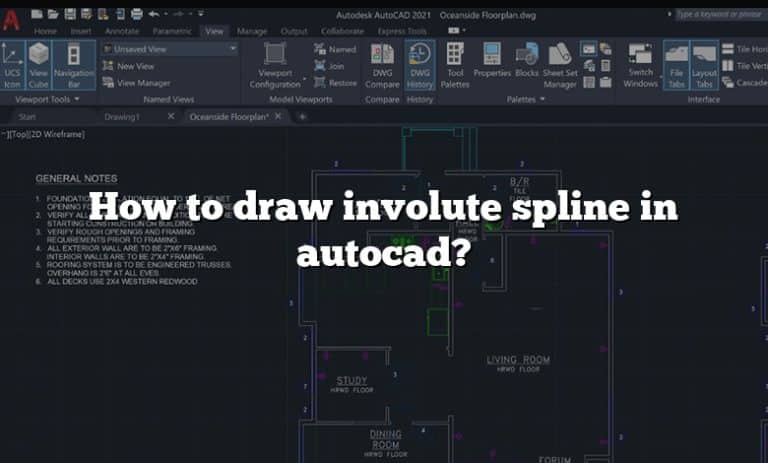 How to draw involute spline in autocad?
