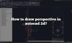 How to draw perspective in autocad 2d?