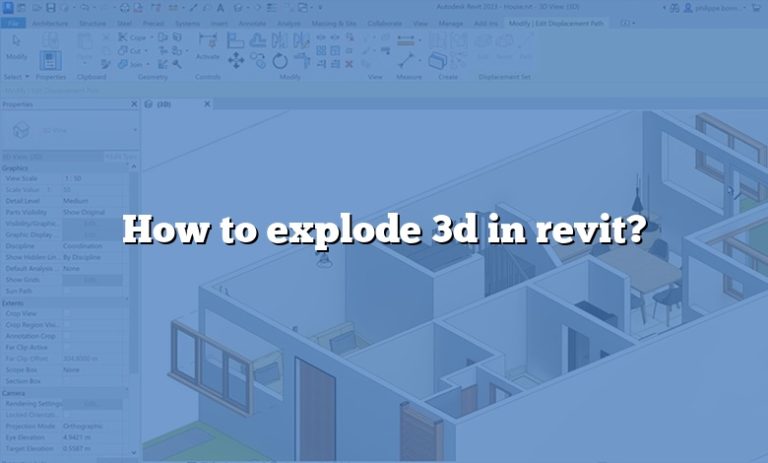 How to explode 3d in revit?