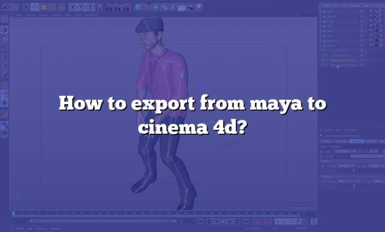 How to export from maya to cinema 4d?