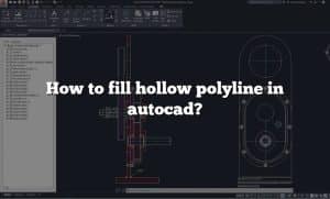 How to fill hollow polyline in autocad?
