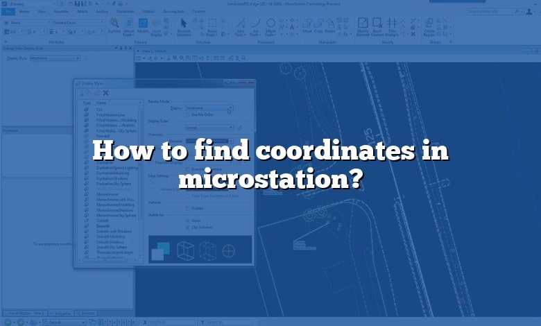 how-to-find-coordinates-in-microstation