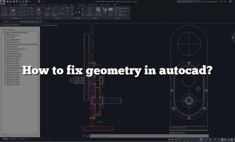 How to fix geometry in autocad?