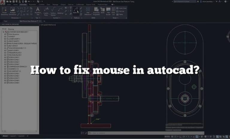 How to fix mouse in autocad?