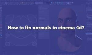 How to fix normals in cinema 4d?