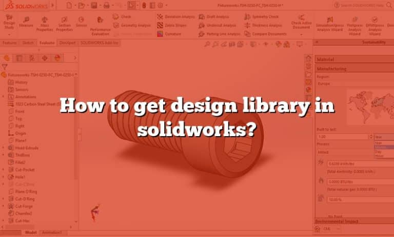 How to get design library in solidworks?