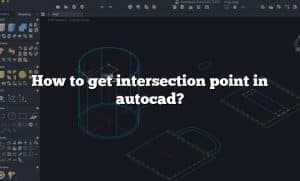 How to get intersection point in autocad?