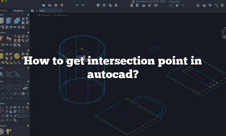 How to get intersection point in autocad?