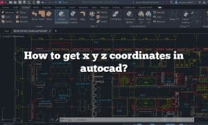 How to get x y z coordinates in autocad?