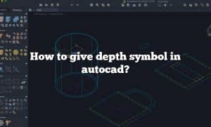 How to give depth symbol in autocad?