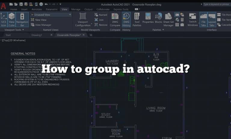 How to group in autocad?