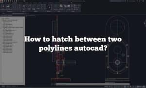 How to hatch between two polylines autocad?