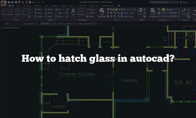 How to hatch glass in autocad?