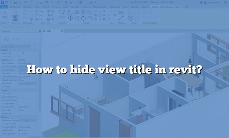 How to hide view title in revit?