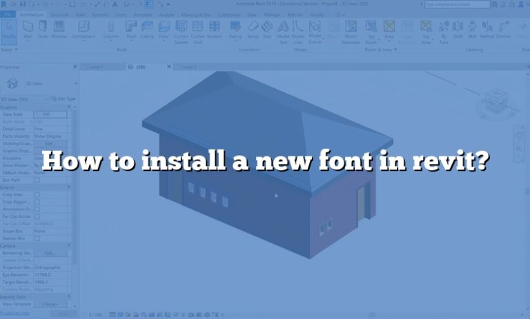 How to install a new font in revit?