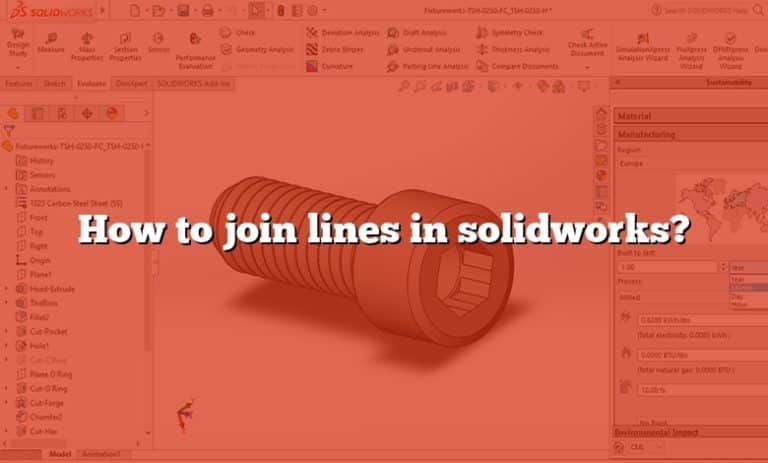 How to join lines in solidworks?