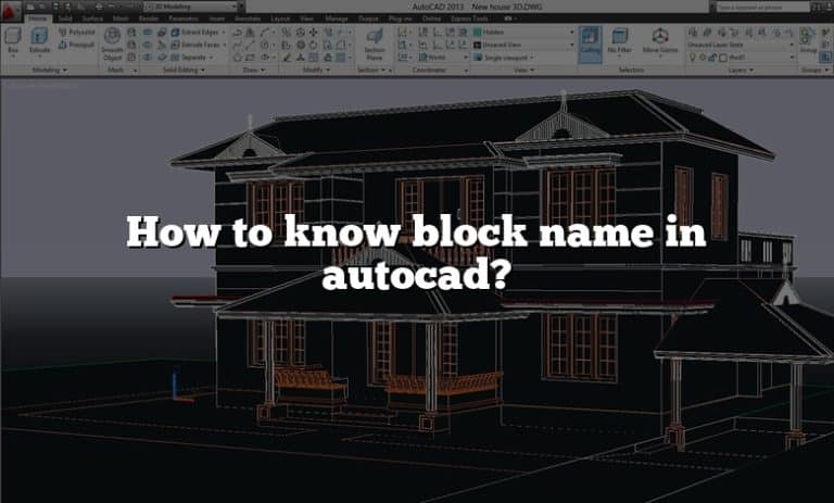How to know block name in autocad?