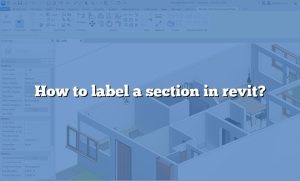 How to label a section in revit?