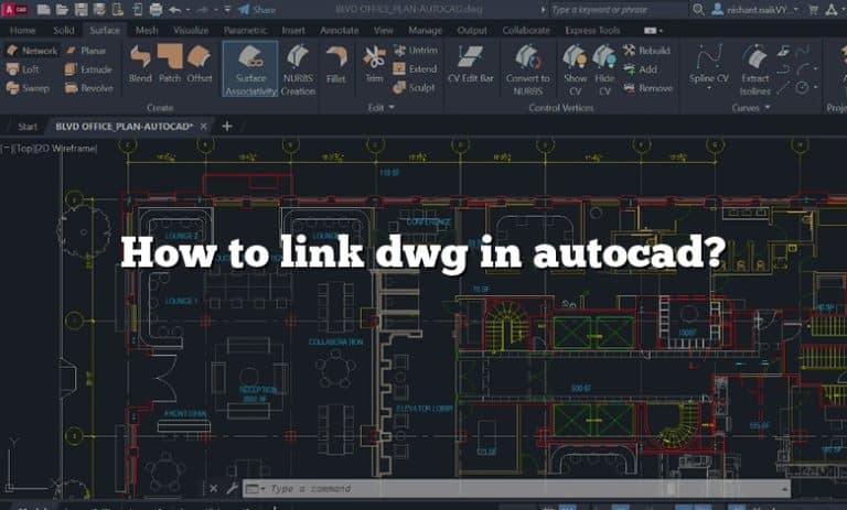 How to link dwg in autocad?
