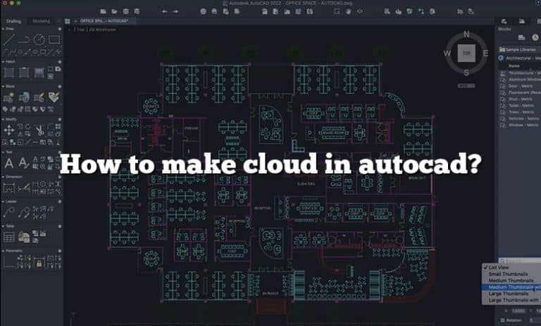 How to make cloud in autocad?