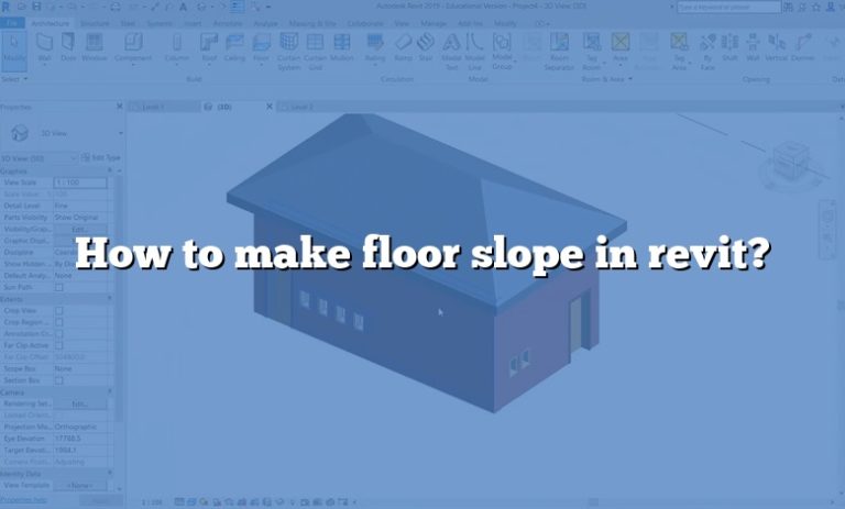 How to make floor slope in revit?