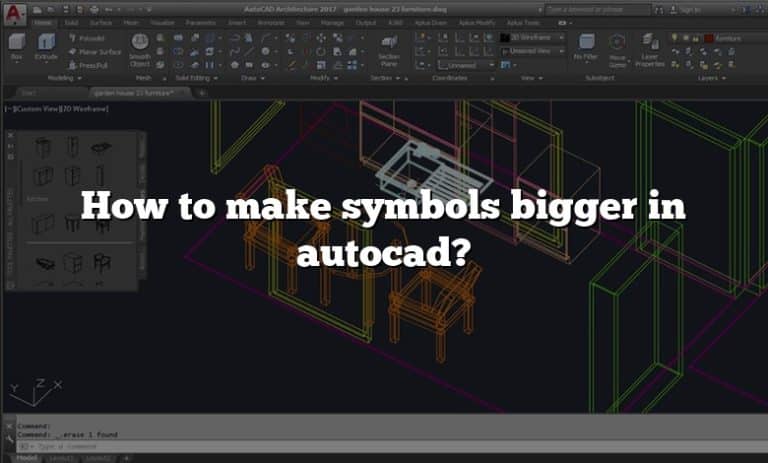 How to make symbols bigger in autocad?