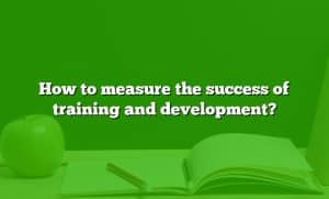 How to measure the success of training and development?