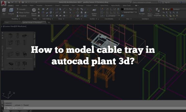 How to model cable tray in autocad plant 3d?