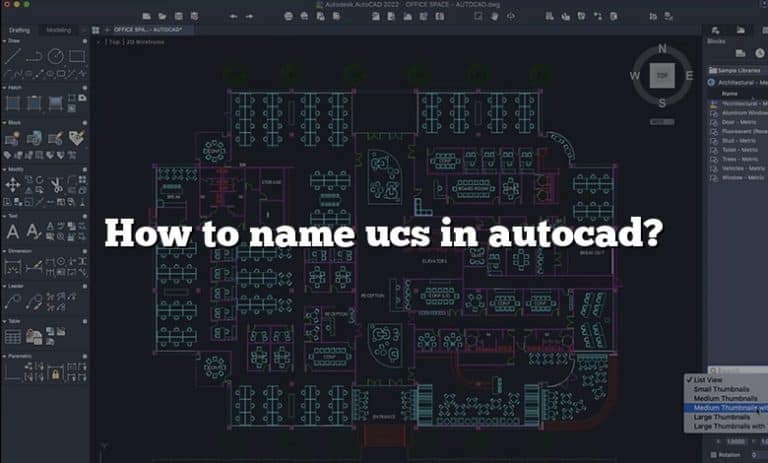 How to name ucs in autocad?