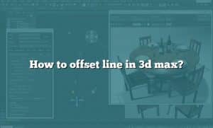 How to offset line in 3d max?