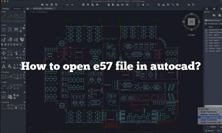 How to open e57 file in autocad?