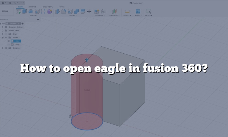 How to open eagle in fusion 360?