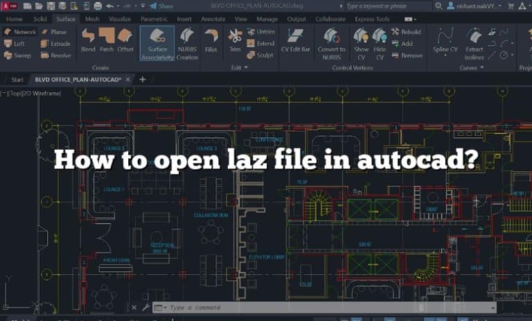 How to open laz file in autocad?