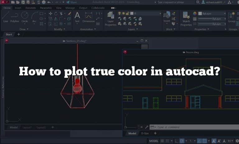 How to plot true color in autocad?