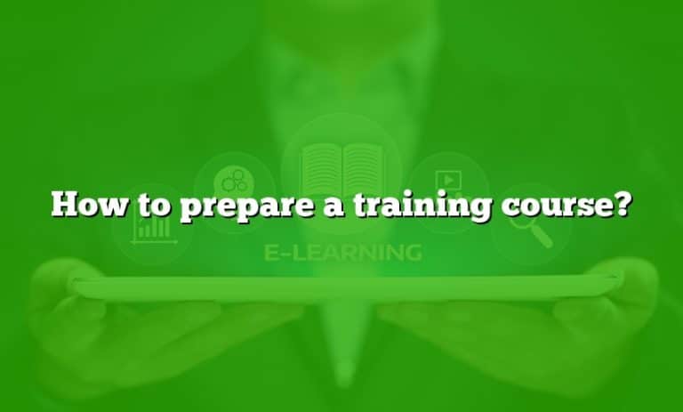How to prepare a training course?