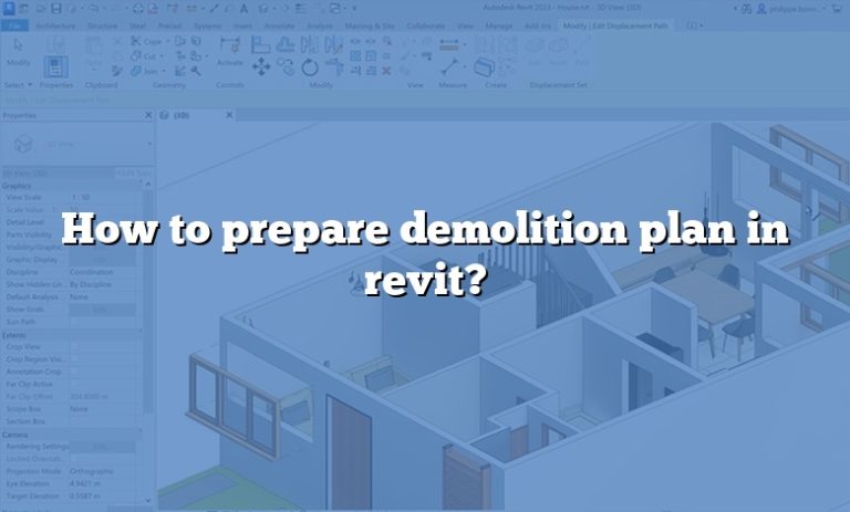 How to prepare demolition plan in revit?