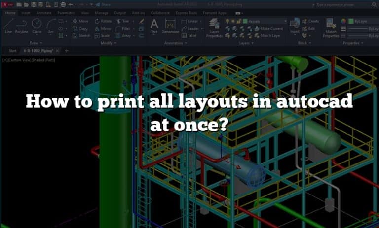 How to print all layouts in autocad at once?