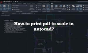 How to print pdf to scale in autocad?