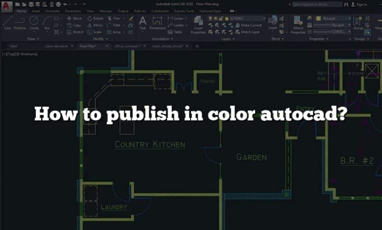 How to publish in color autocad?
