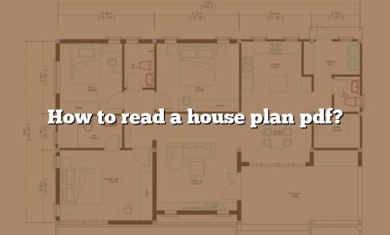 How to read a house plan pdf?