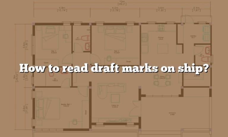 How to read draft marks on ship?