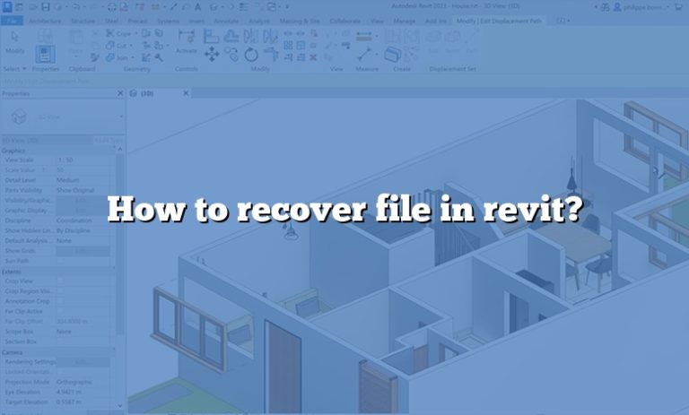 How to recover file in revit?