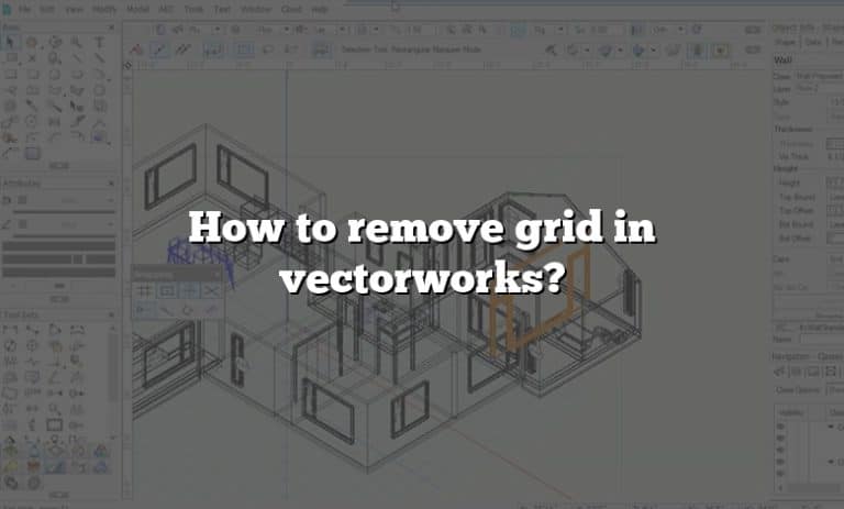 How to remove grid in vectorworks?