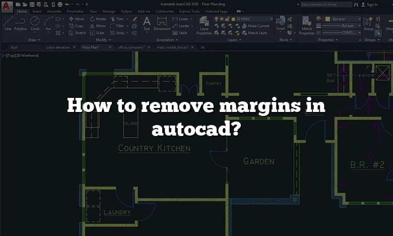 How To Remove Margins In Autocad 