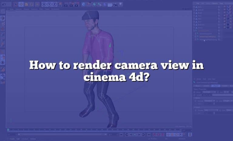 How to render camera view in cinema 4d?