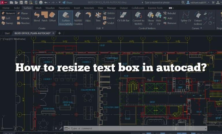 How to resize text box in autocad?