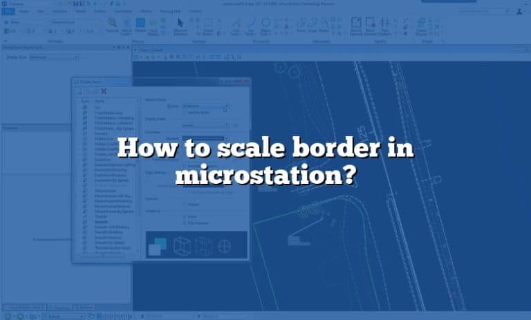 How to scale border in microstation?